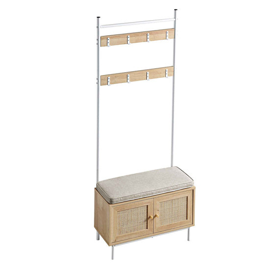Frances Woven Hallway Unit with Cushion, Natural | daals.com
