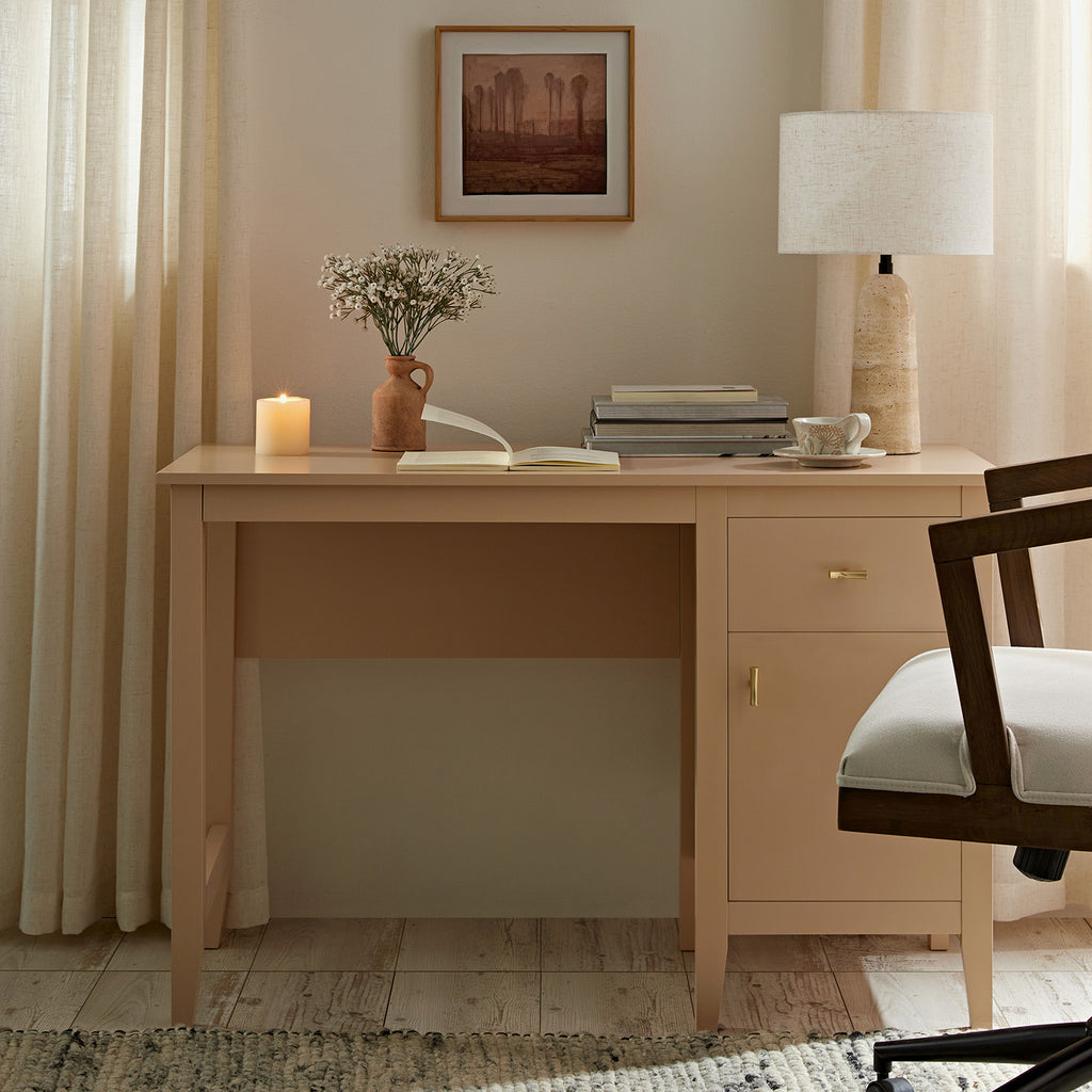 Oakham Writing Desk, Nude Pink | daals.com