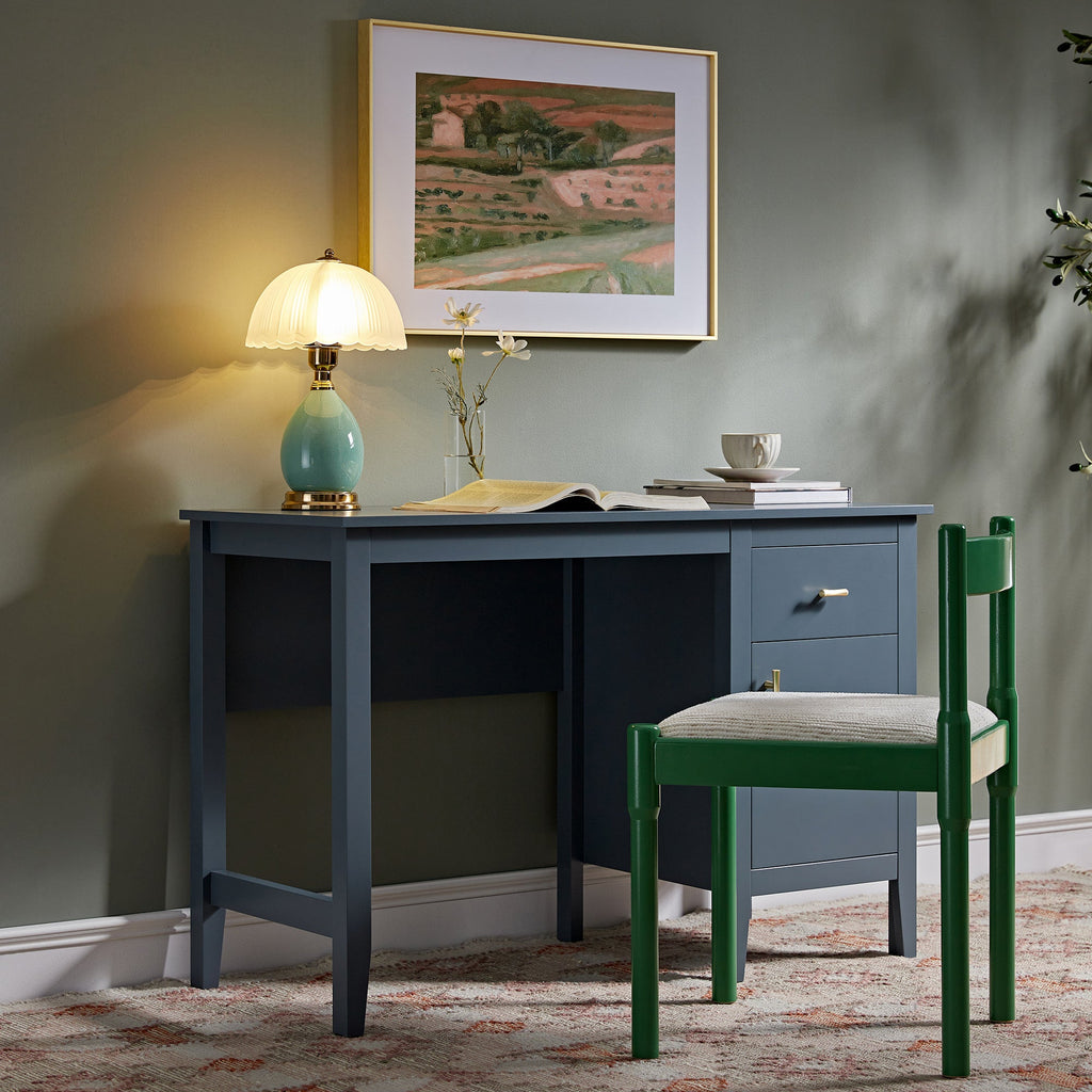 Oakham Writing Desk, Stormy Blue | daals.com