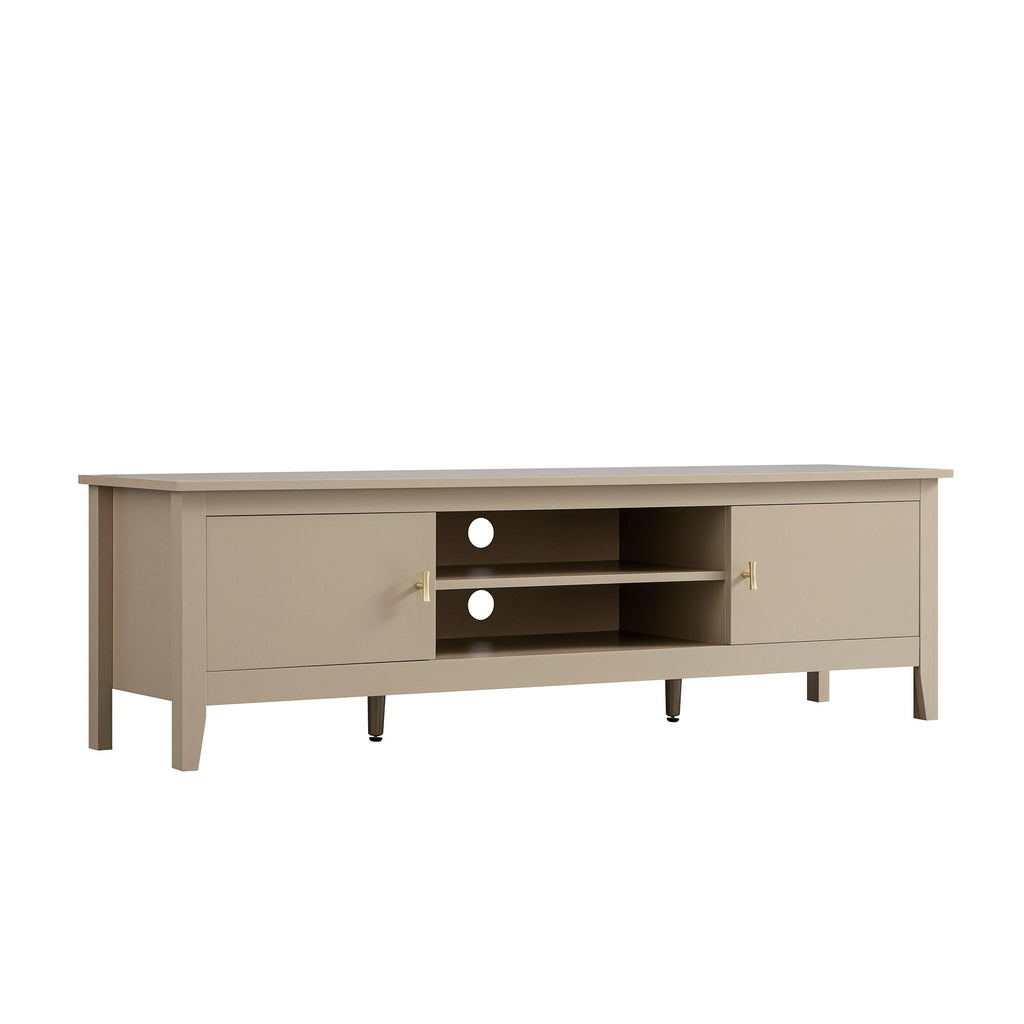 Oakham 59" Wide Media Unit, Deep Greige | daals.com