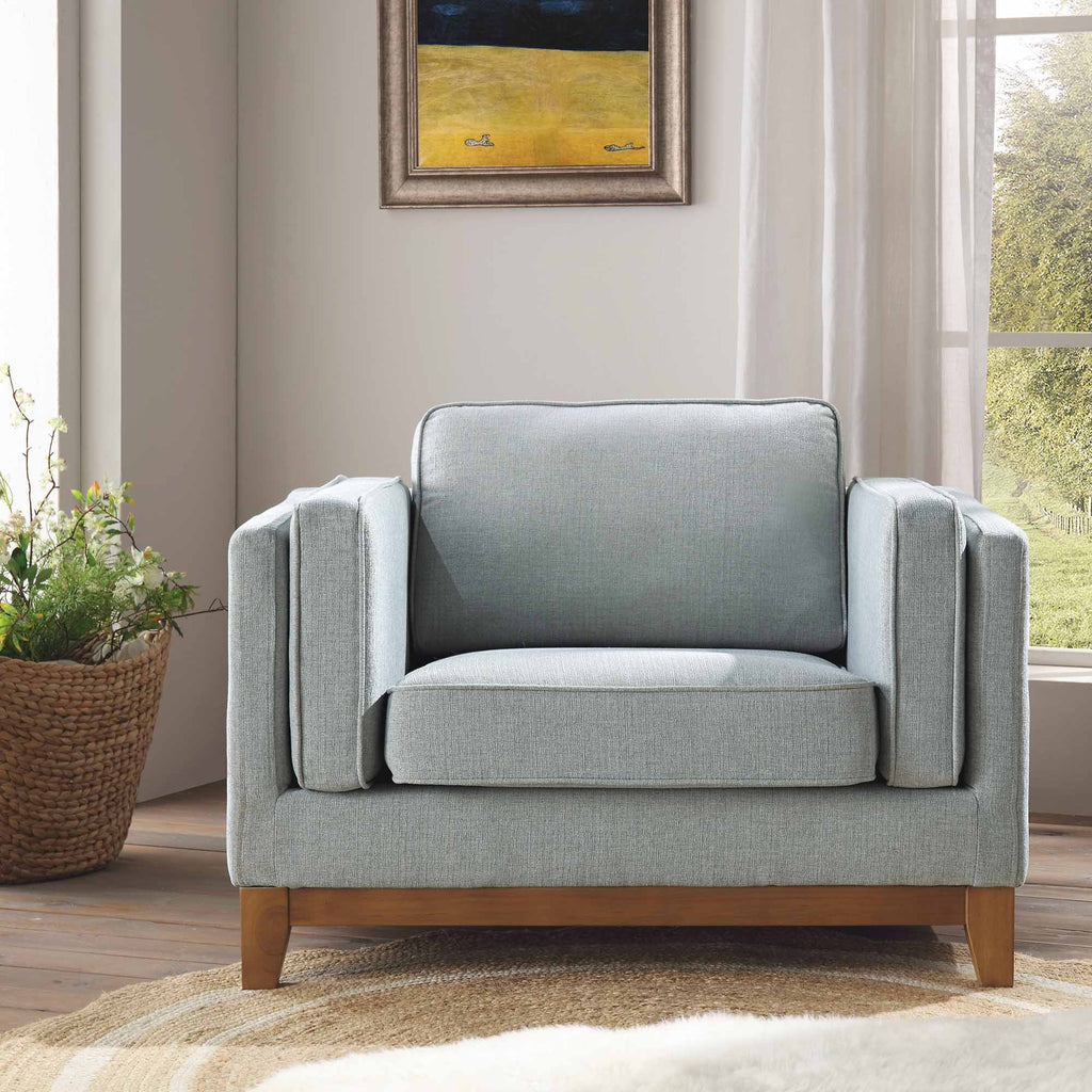 Dipley Sage Fabric Sofa, 1-Seater | daals.com
