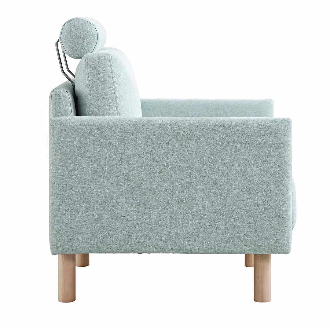 Timber Sage Green Fabric Armchair | daals.com
