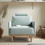 Timber Sage Green Fabric Armchair | daals.com