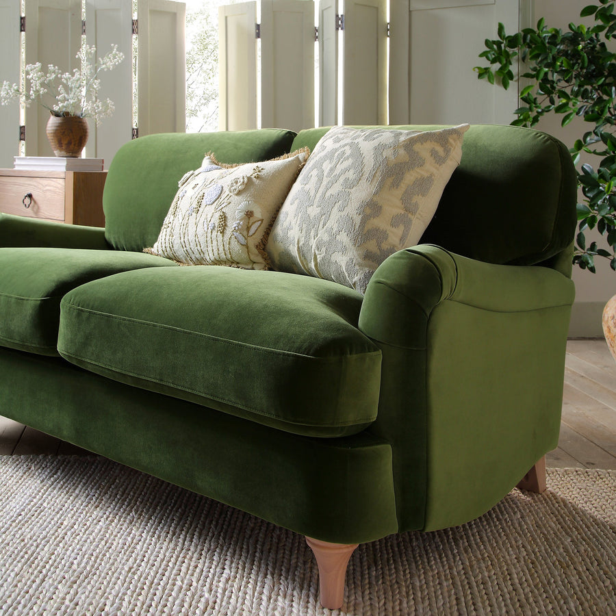 Daphnis Fern Green Velvet Sofa, 2-Seater | daals.com
