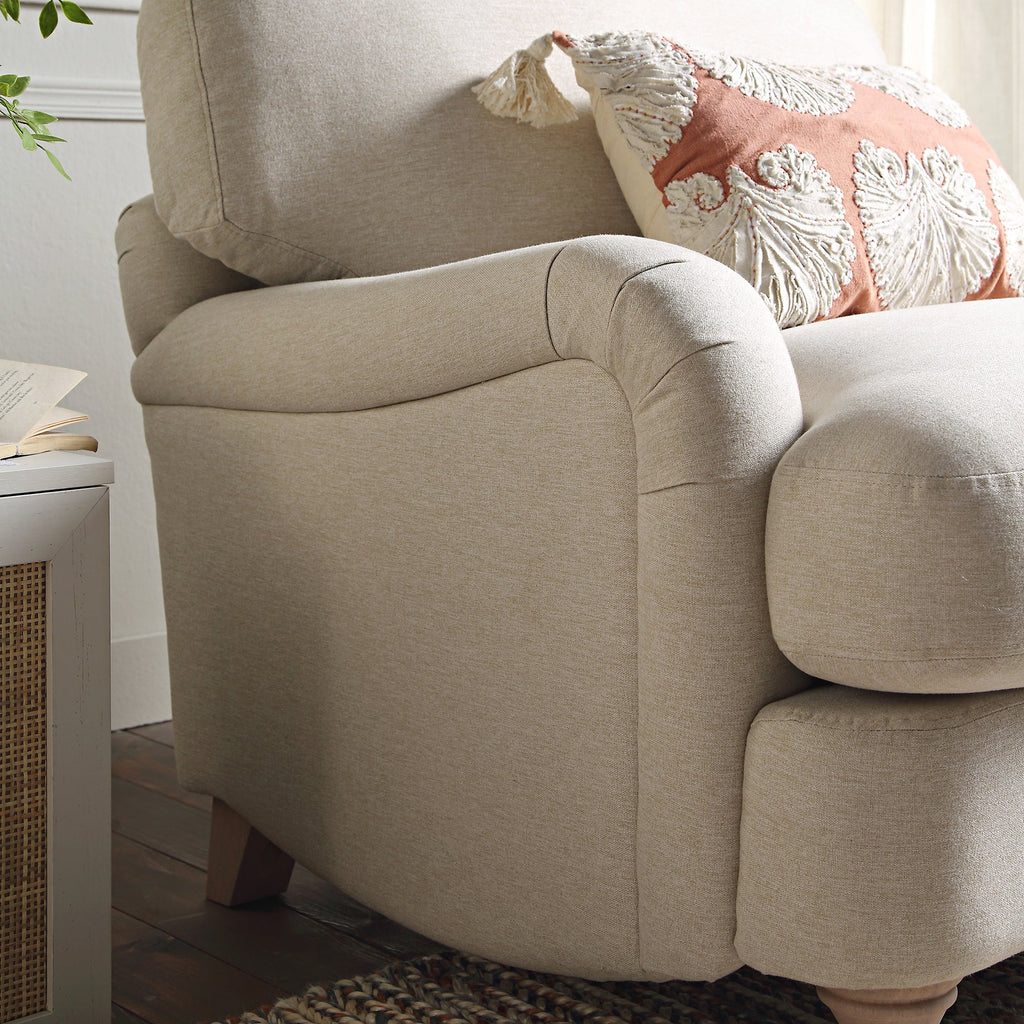 Daphnis Oatmeal Fabric Sofa, 1-Seater | daals.com