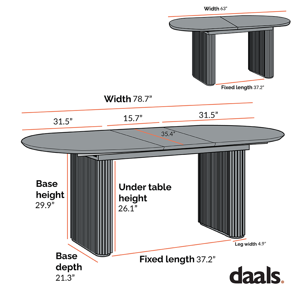 Maru Oval 6-8 Seater Extending Oak Pedestal Dining Table, Oak | daals.com