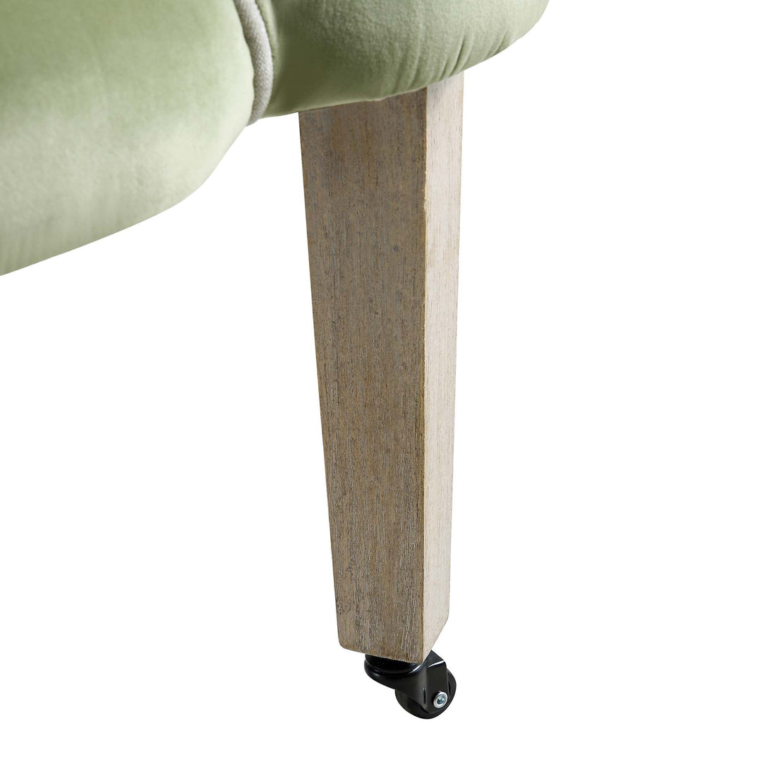 Barnard Scalloped Clam Chair, Lichen Velvet | daals.com
