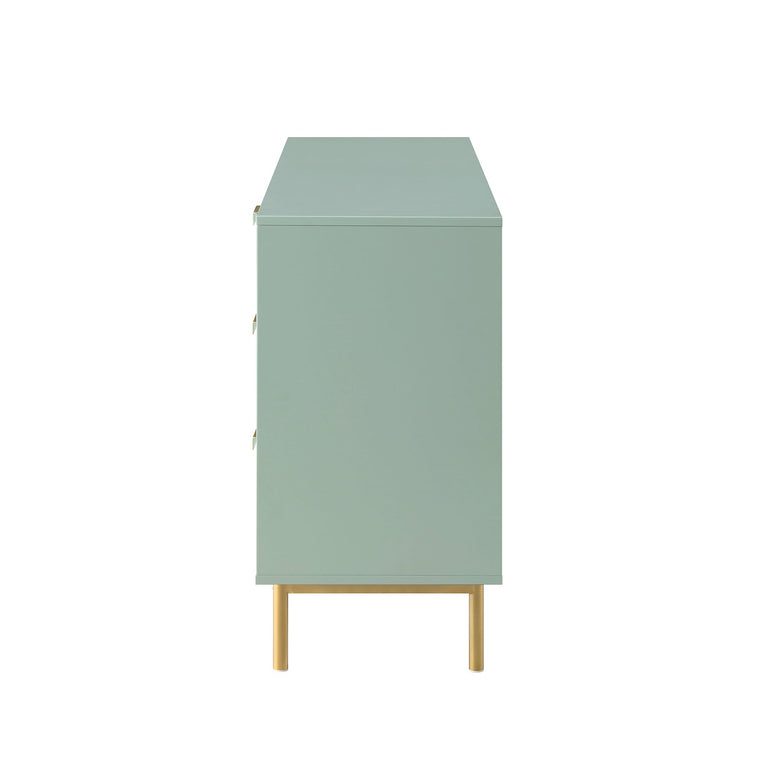 Richmond Ridged Large Sideboard, Matte Sage Green | daals.com