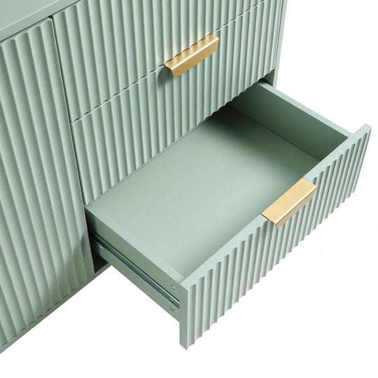 Richmond Ridged Large Sideboard, Matte Sage Green | daals.com