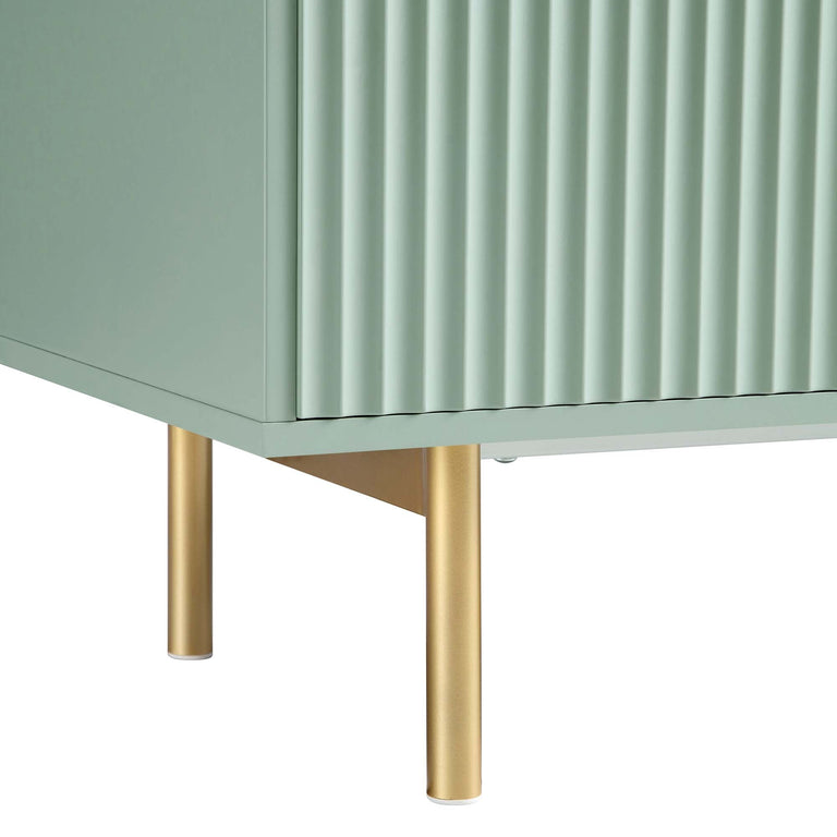 Richmond Ridged Large Sideboard, Matte Sage Green | daals.com