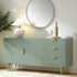 Richmond Ridged Large Sideboard, Matte Sage Green | daals.com