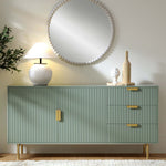 Richmond Ridged Large Sideboard, Matte Sage Green | daals.com