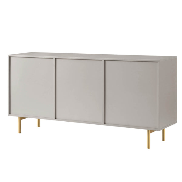 Richmond Ridged Large Sideboard, Matte Taupe | daals.com