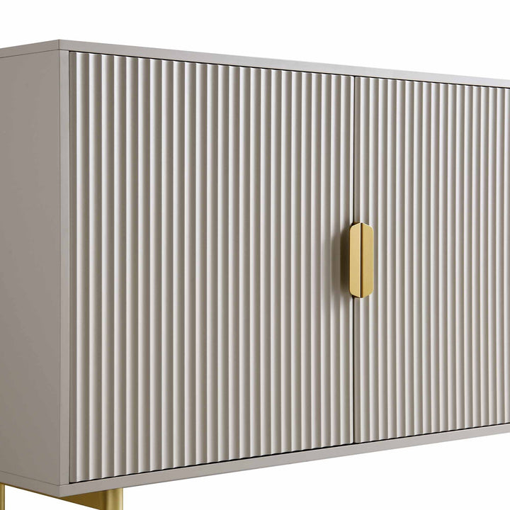 Richmond Ridged Large Sideboard, Matte Taupe | daals.com