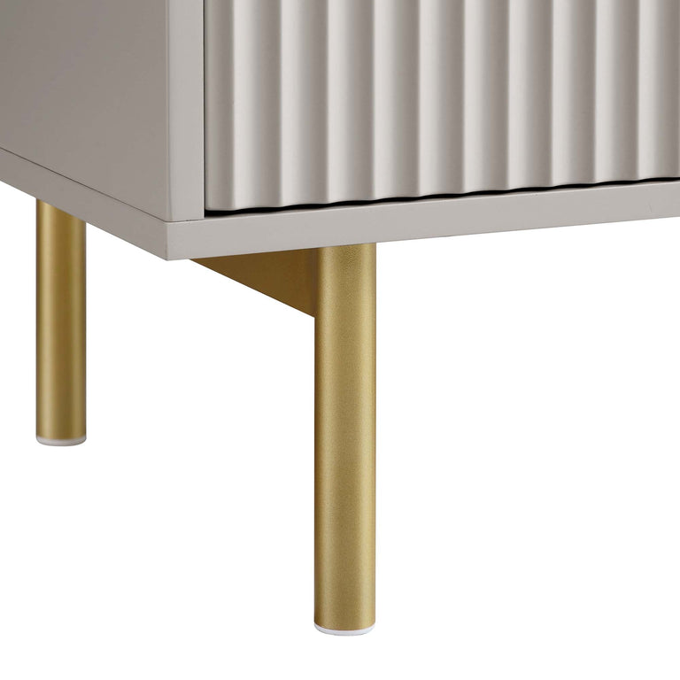 Richmond Ridged Large Sideboard, Matte Taupe | daals.com