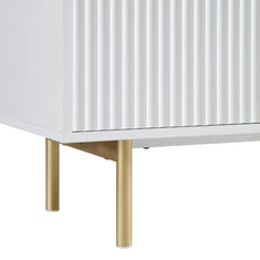 Richmond Ridged Large Sideboard, Matte White | daals.com