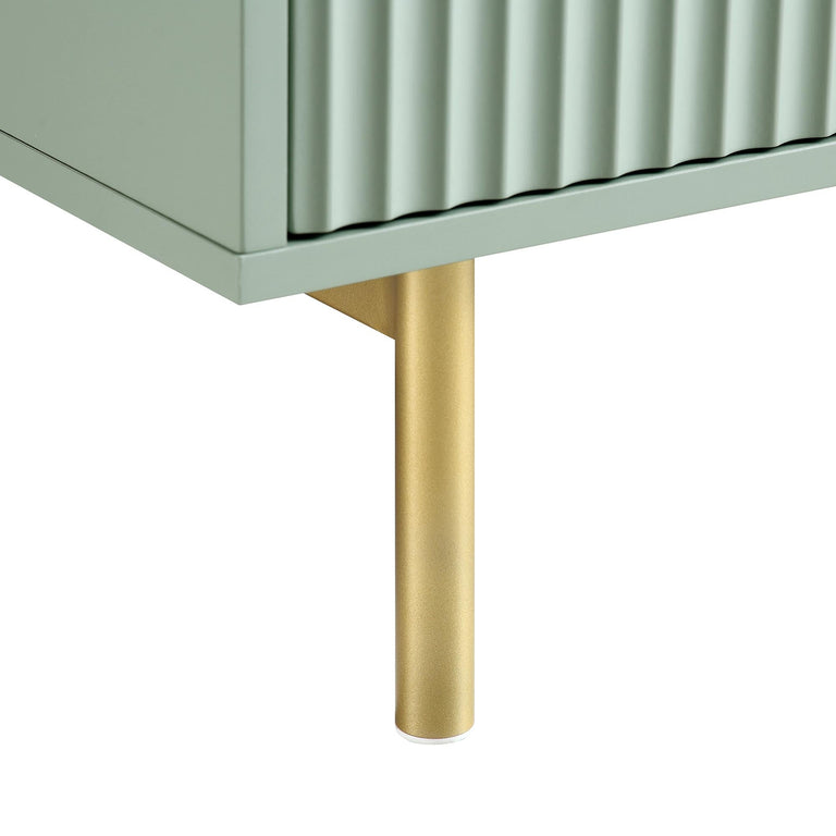 Richmond Ridged 5 Drawer Dresser, Matte Sage Green | daals.com