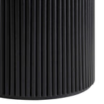 Maru Ceramic Top Black Pedestal Round Dining Table | daals.com
