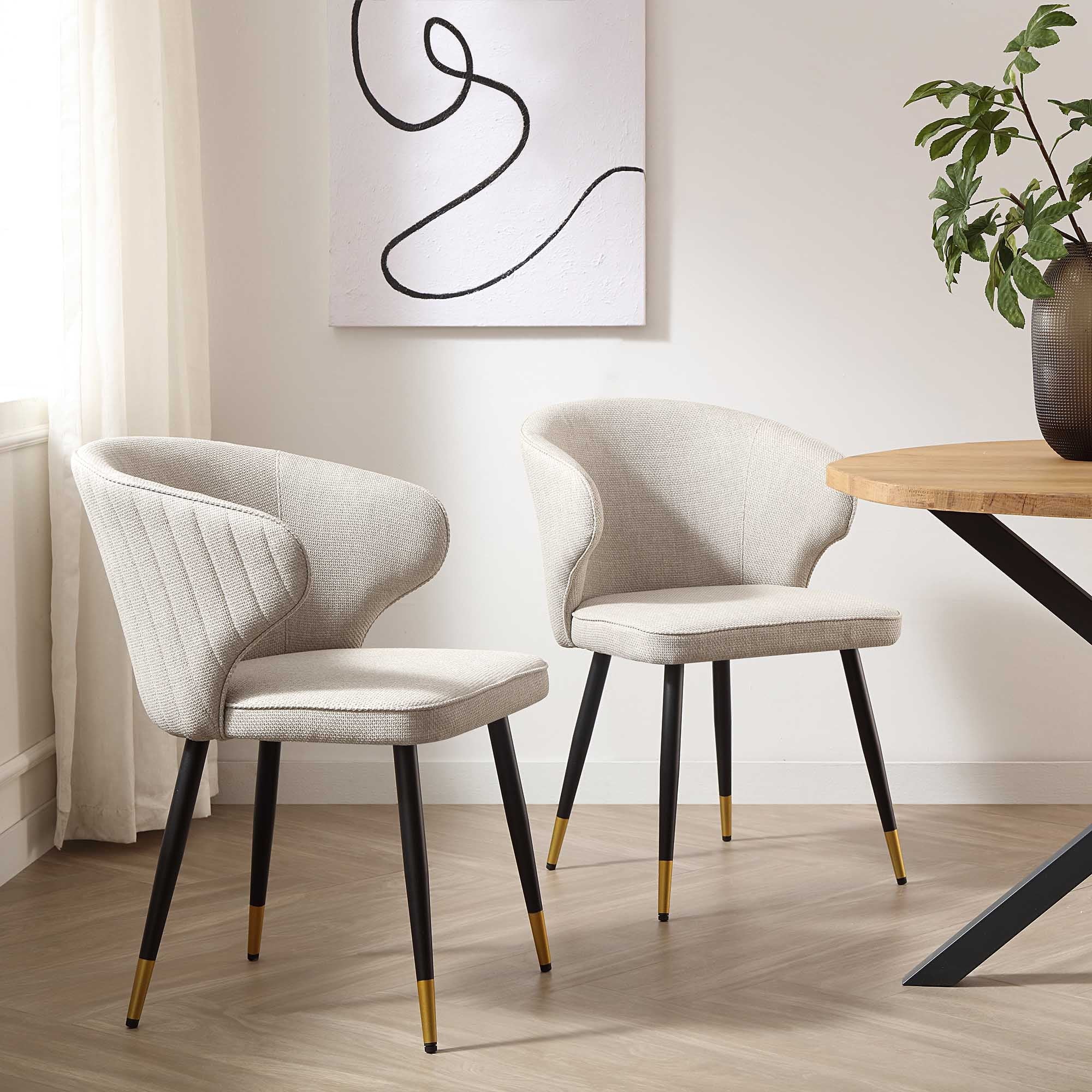 Oatmeal dining chairs store