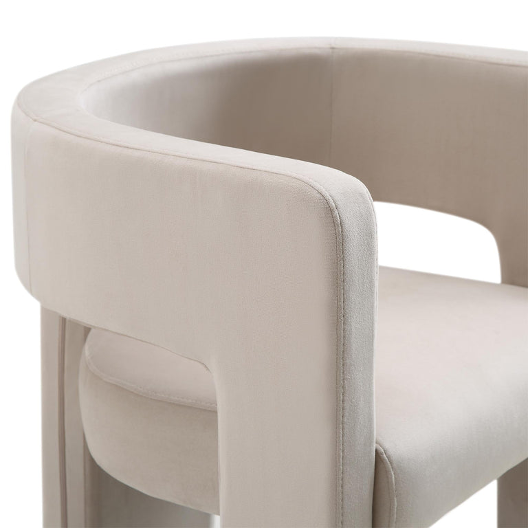 Greenwich Champagne Velvet Dining Chair | daals.com