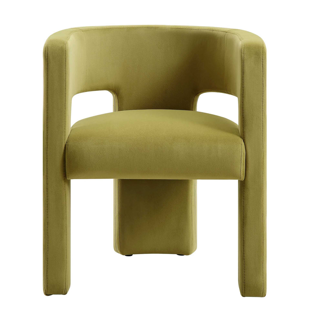 Greenwich Olive Green Velvet Dining Chair | daals.com