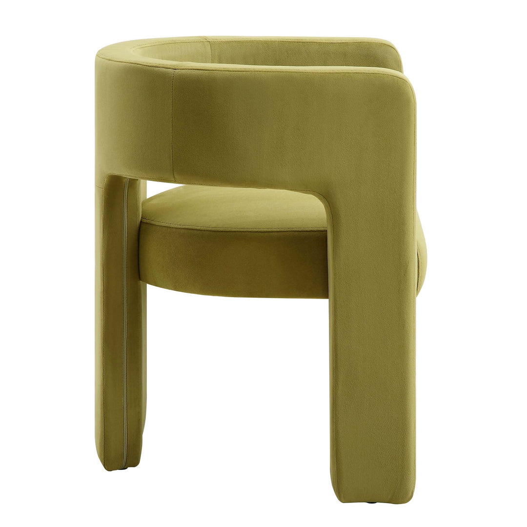 Greenwich Olive Green Velvet Dining Chair | daals.com