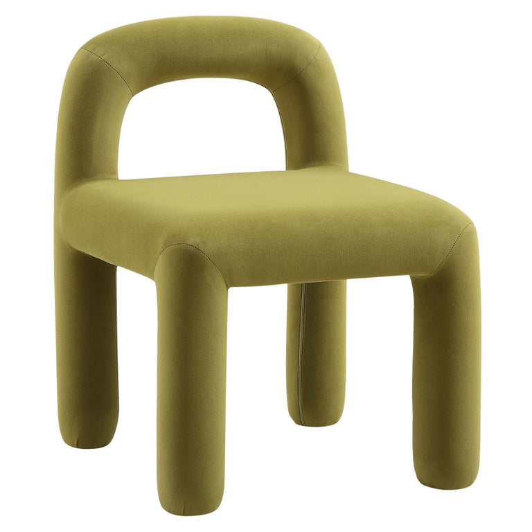 Libby Olive Green Velvet Dining Chair | daals.com