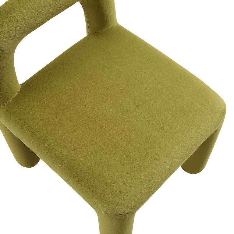 Libby Olive Green Velvet Dining Chair | daals.com
