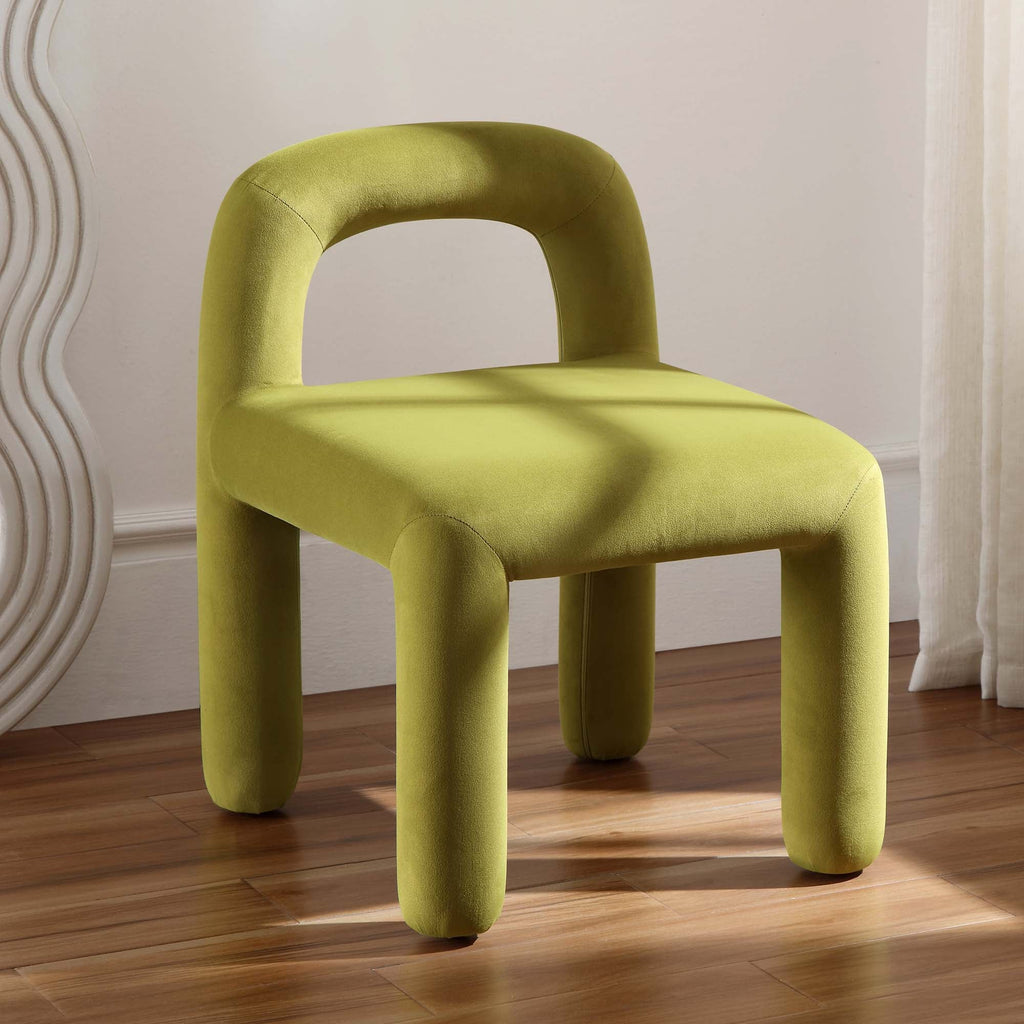 Libby Olive Green Velvet Dining Chair | daals.com