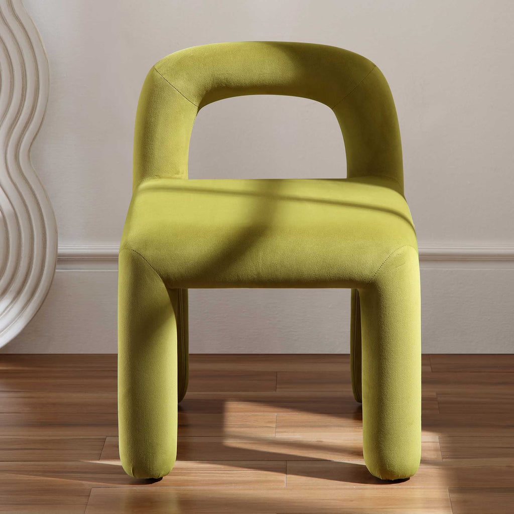 Libby Olive Green Velvet Dining Chair | daals.com