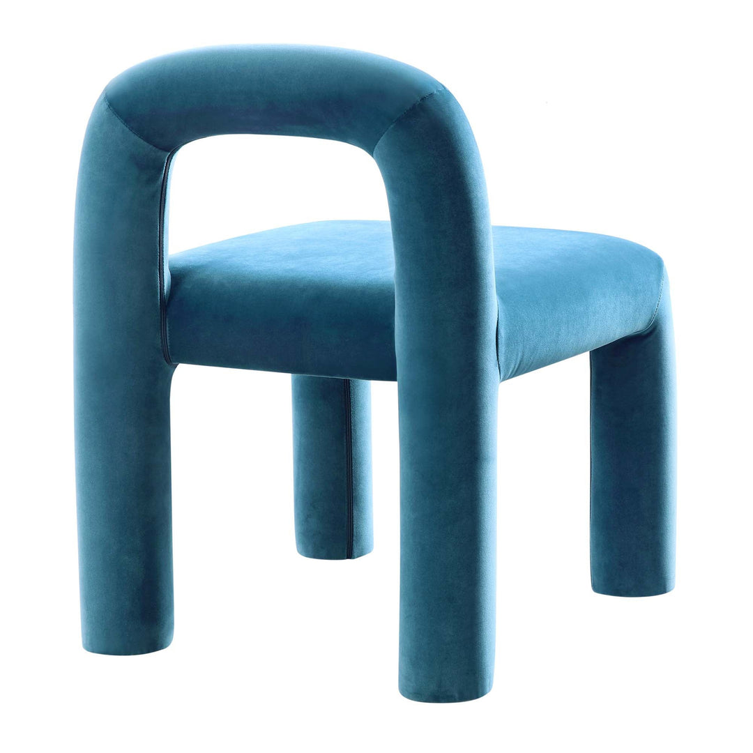 Libby Air Force Blue Velvet Dining Chair | daals.com