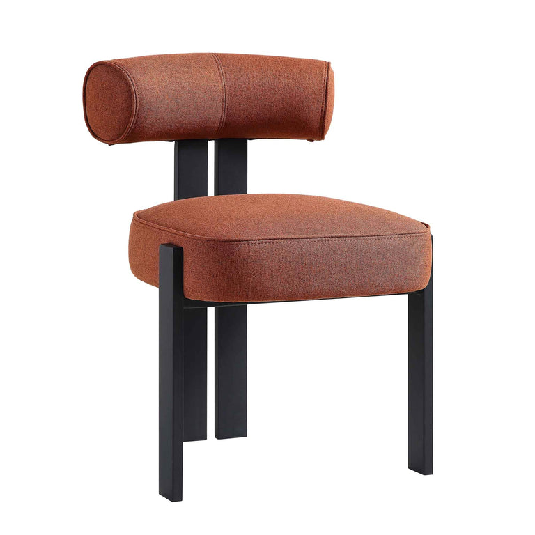 Ophelia Terracotta Fabric Dining Chair | daals.com