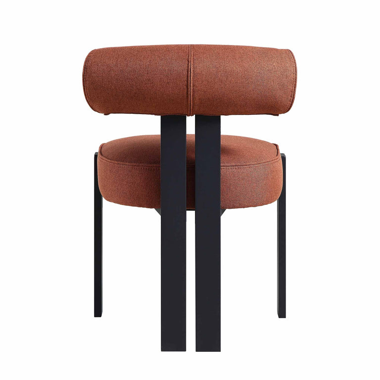 Ophelia Terracotta Fabric Dining Chair | daals.com