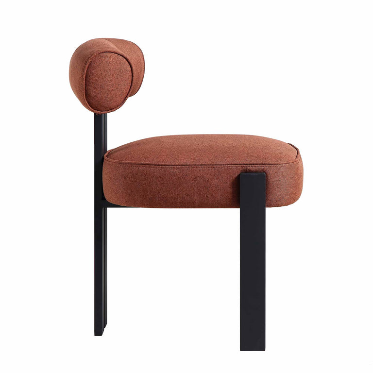 Ophelia Terracotta Fabric Dining Chair | daals.com