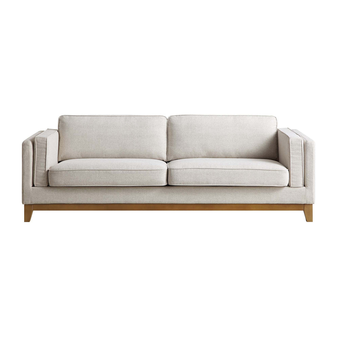 Dipley Oatmeal Fabric Sofa, 3-Seater | daals.com