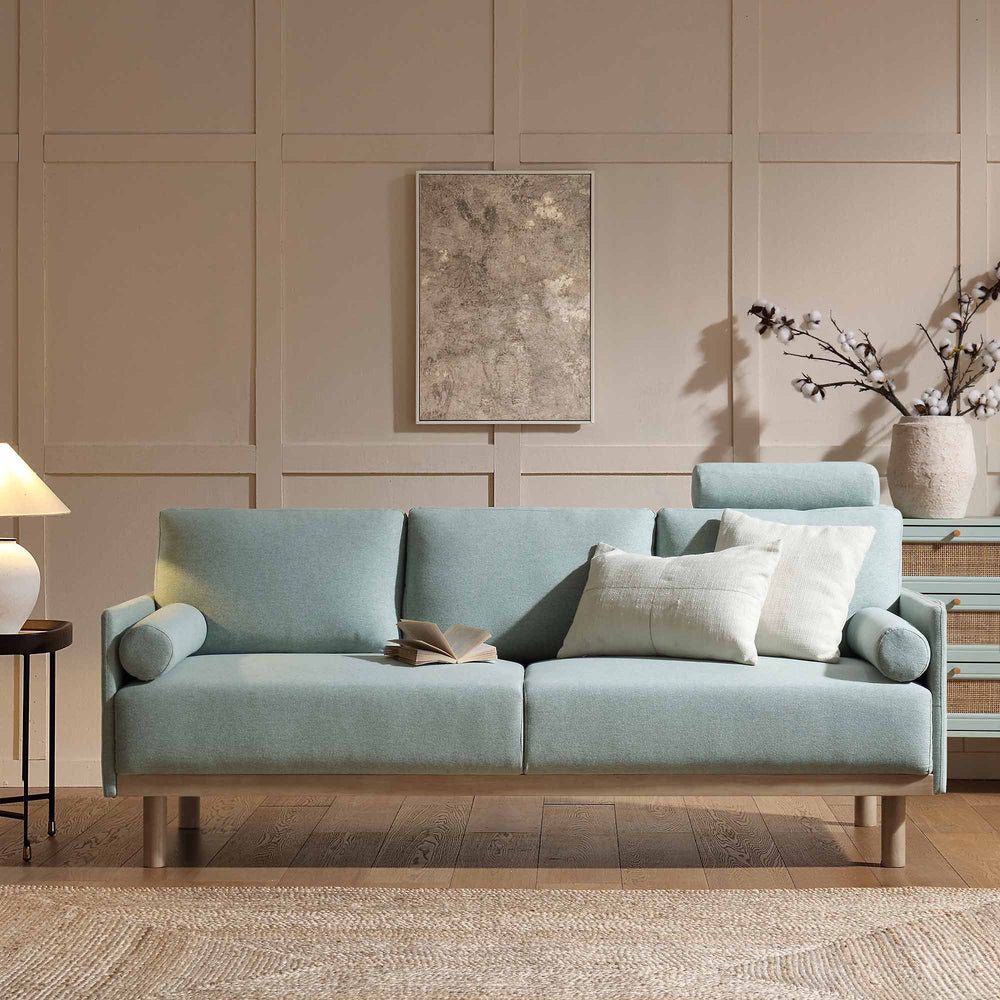 Timber Sage Green Fabric Sofa, 3-Seater | daals.com