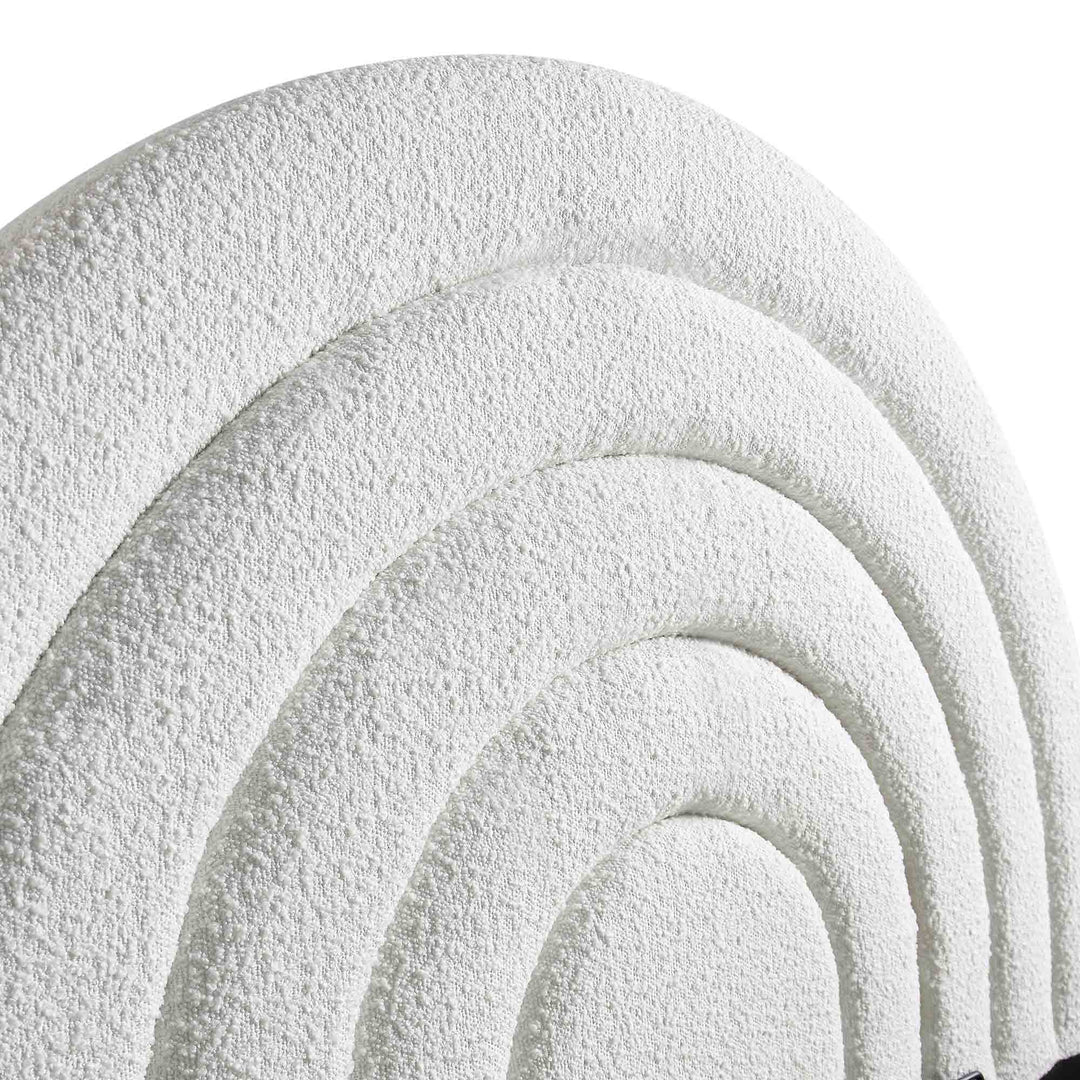 Archer White Boucle Ottoman Storage Bed | daals.com